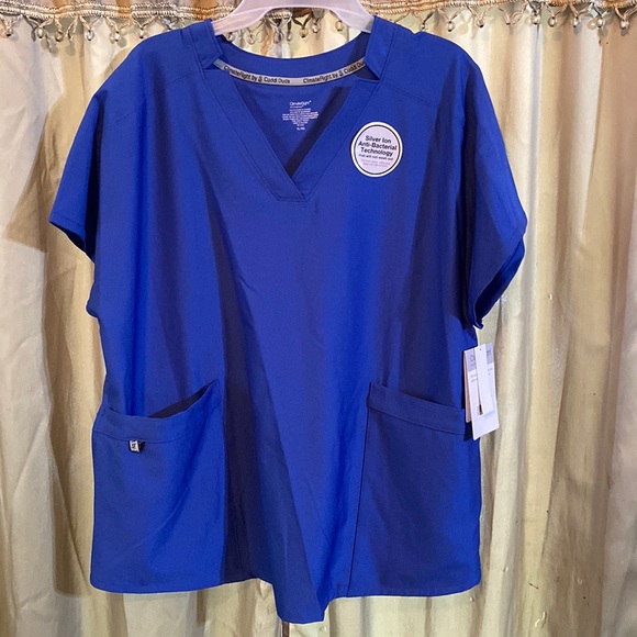 Cuddl Duds | Tops | Nwt Cuddl Duds Scrub Shirt Royal Blue | Poshmark